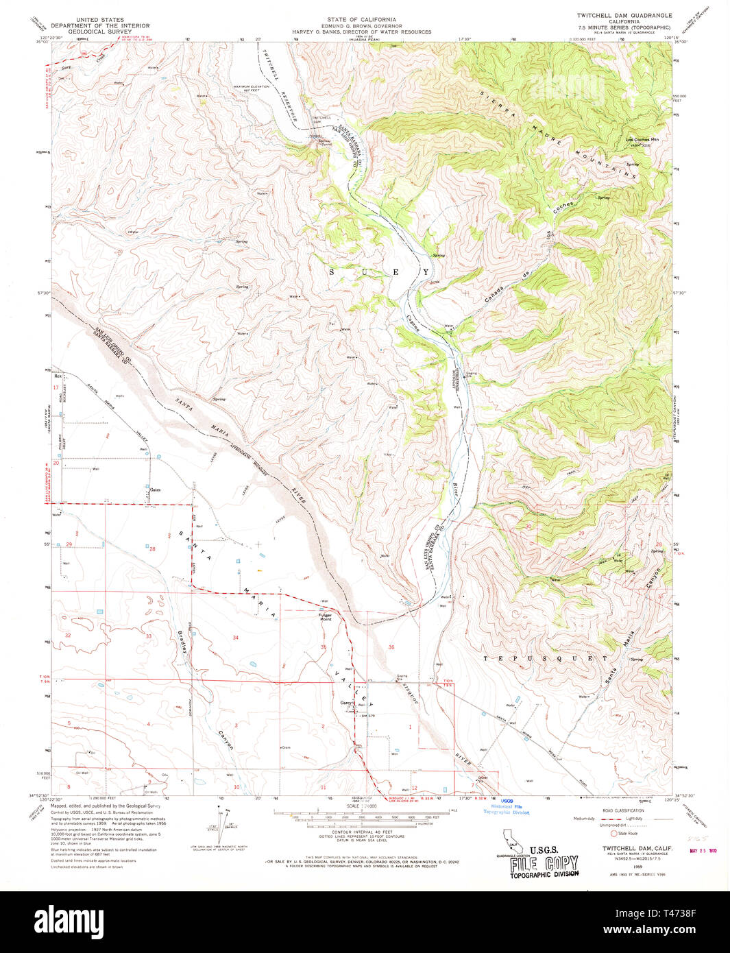 Twitchell dam hi-res stock photography and images - Alamy