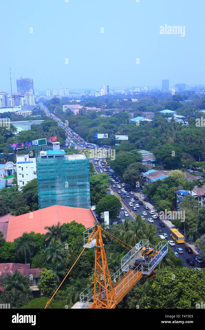 Town view of Yangon, Myanmar, south east asia Stock Photo - Alamy