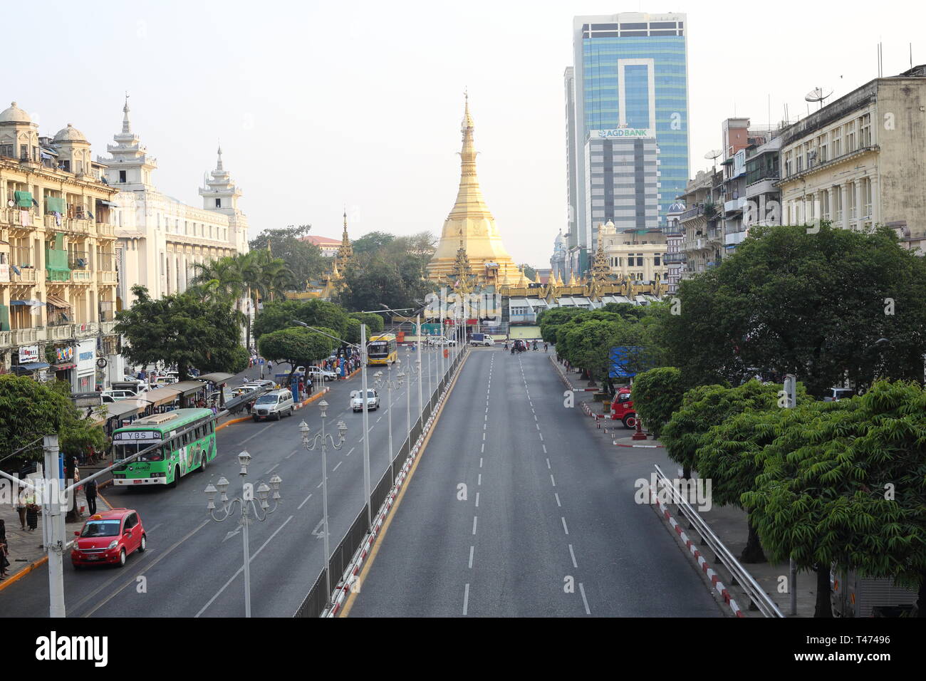 Town view of Yangon, Myanmar, south east asia Stock Photo - Alamy