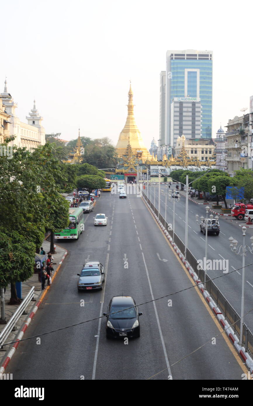 Town view of Yangon, Myanmar, south east asia Stock Photo - Alamy