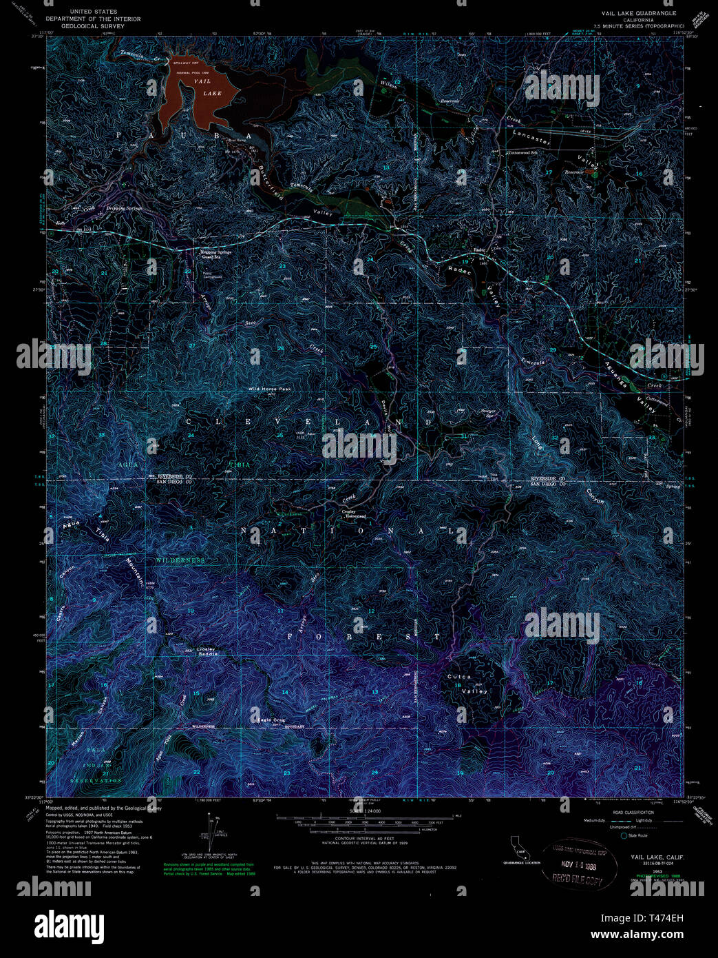 Map of vail hi-res stock photography and images - Alamy