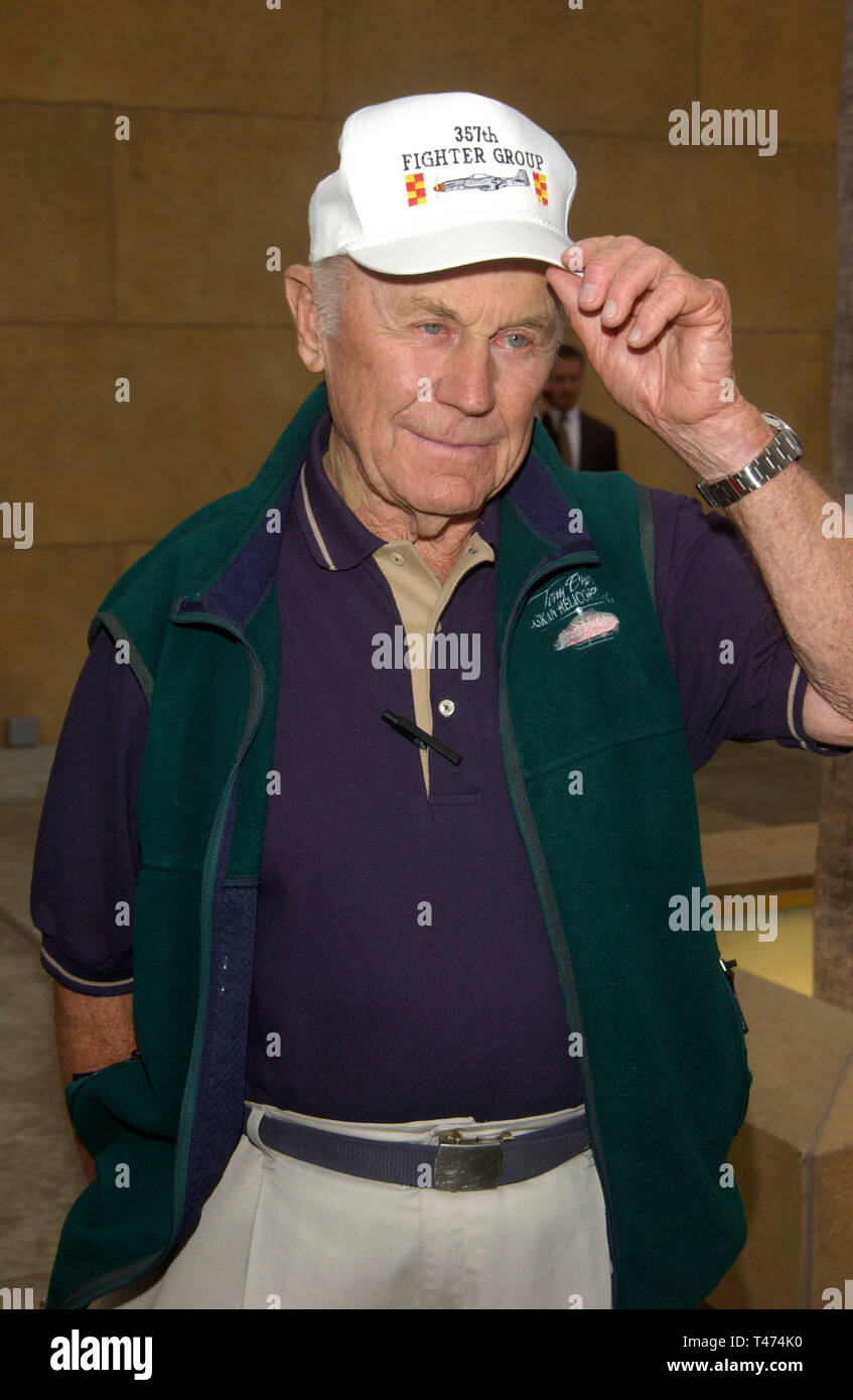 LOS ANGELES, CA. June 09, 2003: General CHUCK YEAGER - the first man to ...