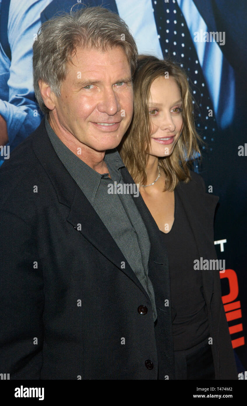 LOS ANGELES, CA. June 10, 2003: Actor HARRISON FORD & girlfriend ...