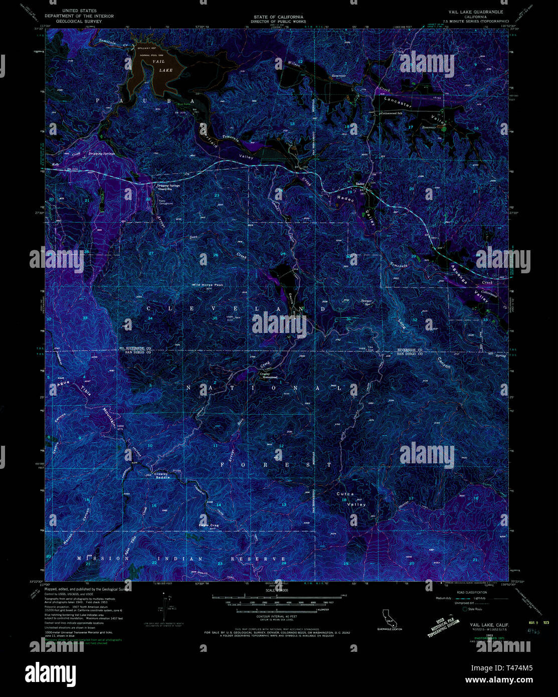Map of vail hi-res stock photography and images - Alamy