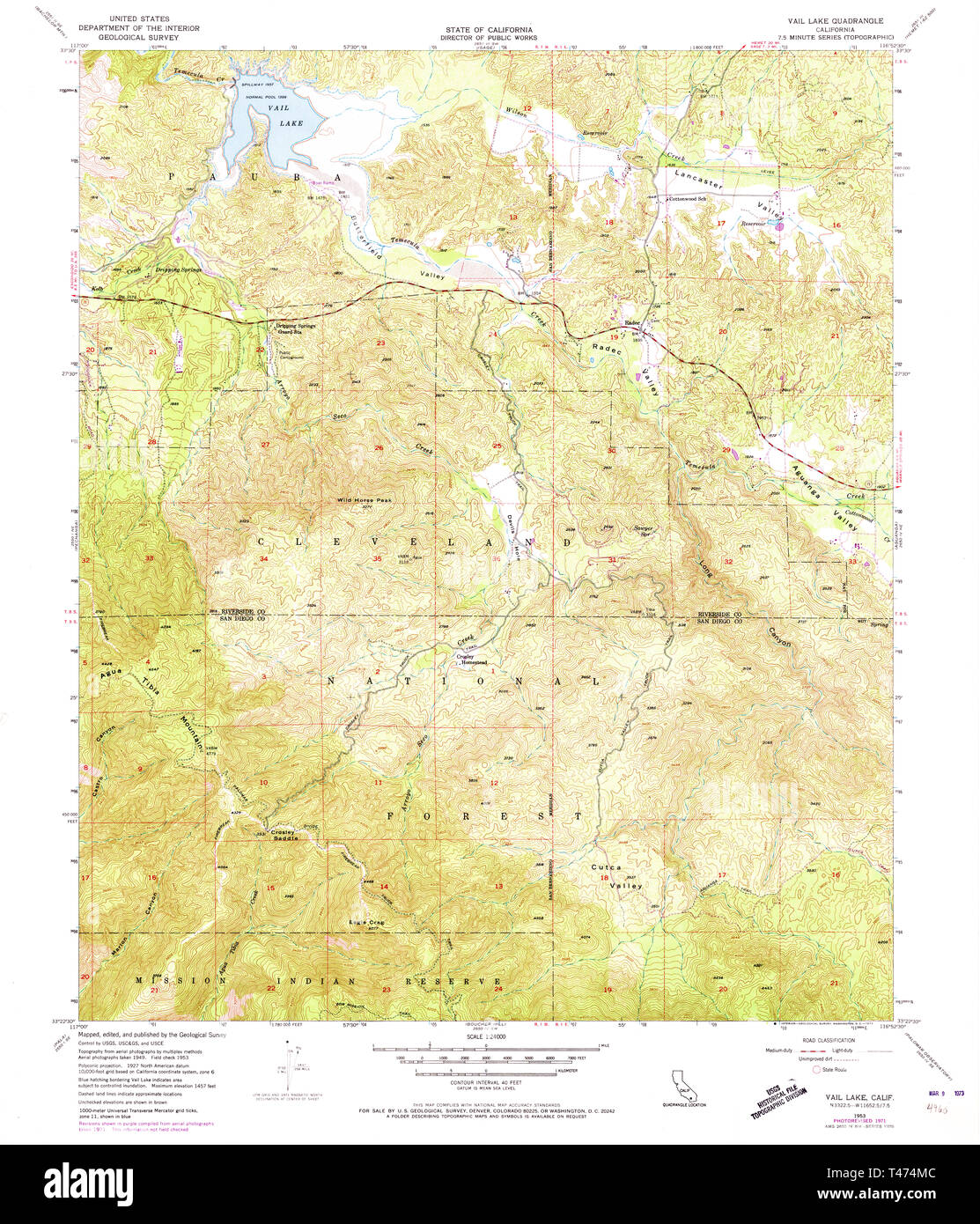 Map of vail Cut Out Stock Images & Pictures - Alamy