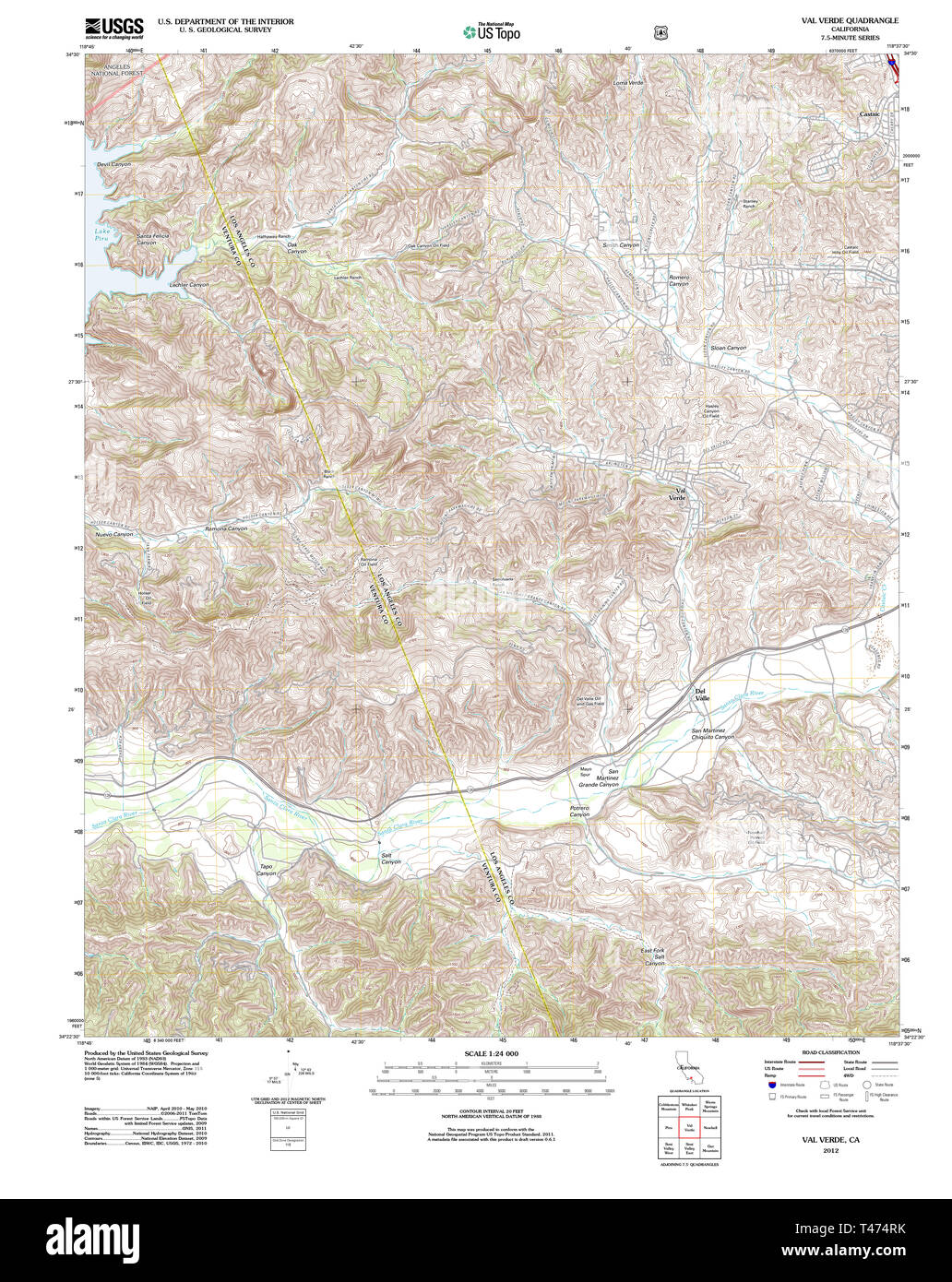 Val verde map hi-res stock photography and images - Alamy