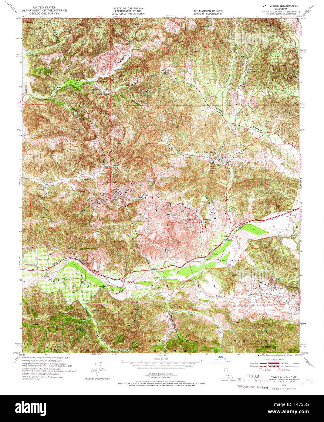 Map of val verde hi-res stock photography and images - Alamy