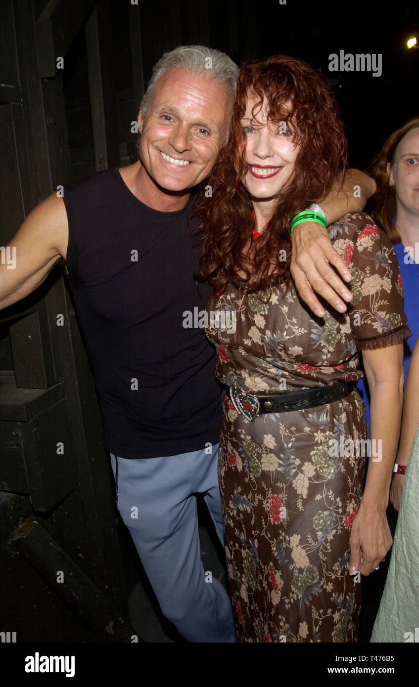 LOS ANGELES, CA. July 15, 2003: Singer MICHAEL DES BARRES & wife PAMELA ...