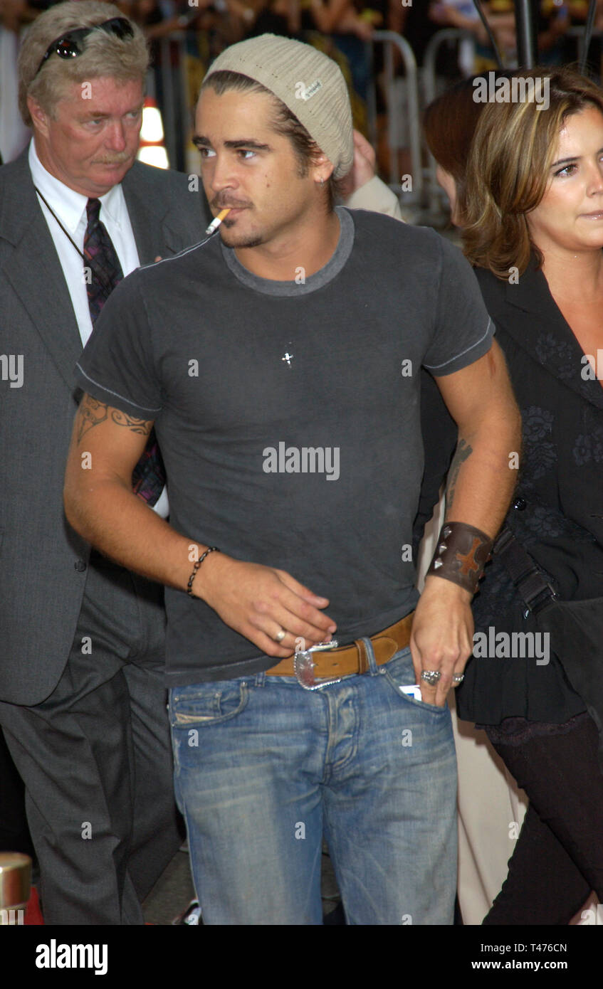 LOS ANGELES, CA. July 21, 2003: Actor COLIN FARRELL at the world ...