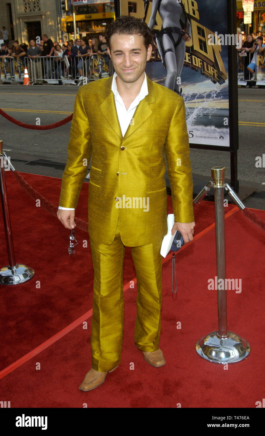 LOS ANGELES, CA. July 21, 2003: Actor FABIANO MARTELL at the world ...