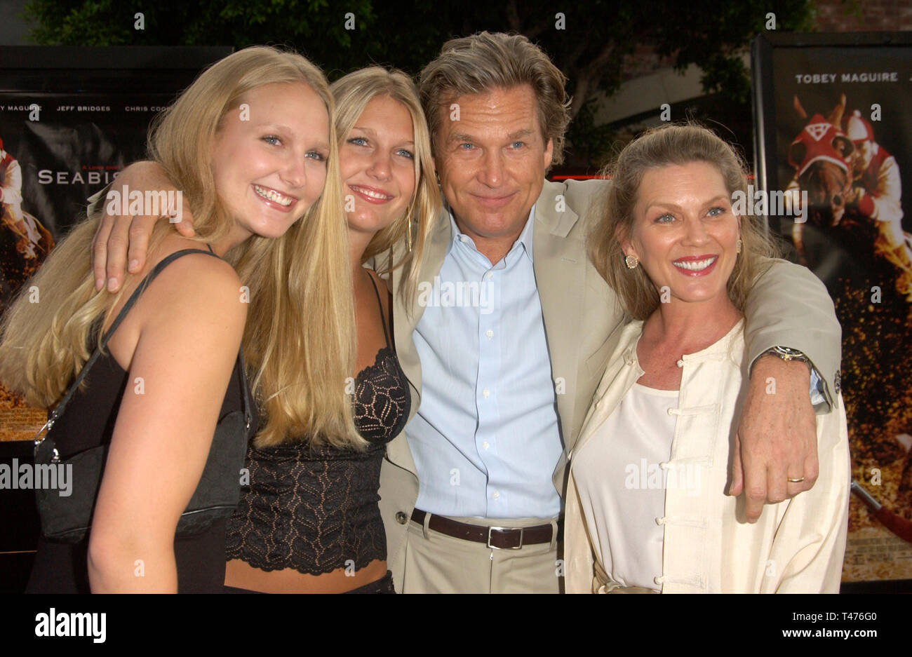 LOS ANGELES, CA. July 22, 2003: Actor JEFF BRIDGES & wife SUSAN (right ...