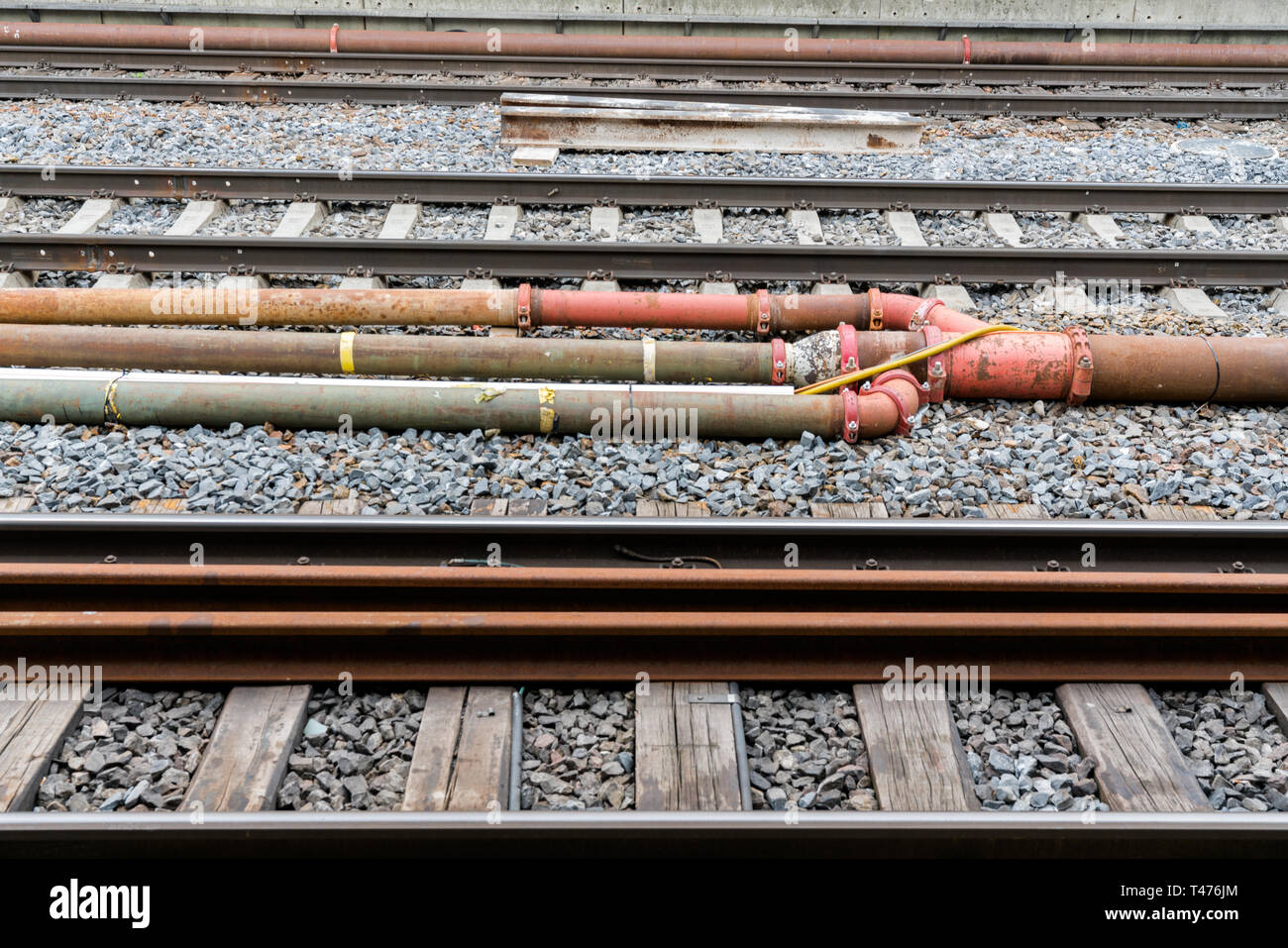pipe and valve system with sensors and electrical wiring between ...