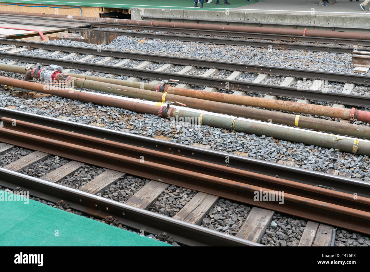 pipe and valve system with sensors and electrical wiring between ...