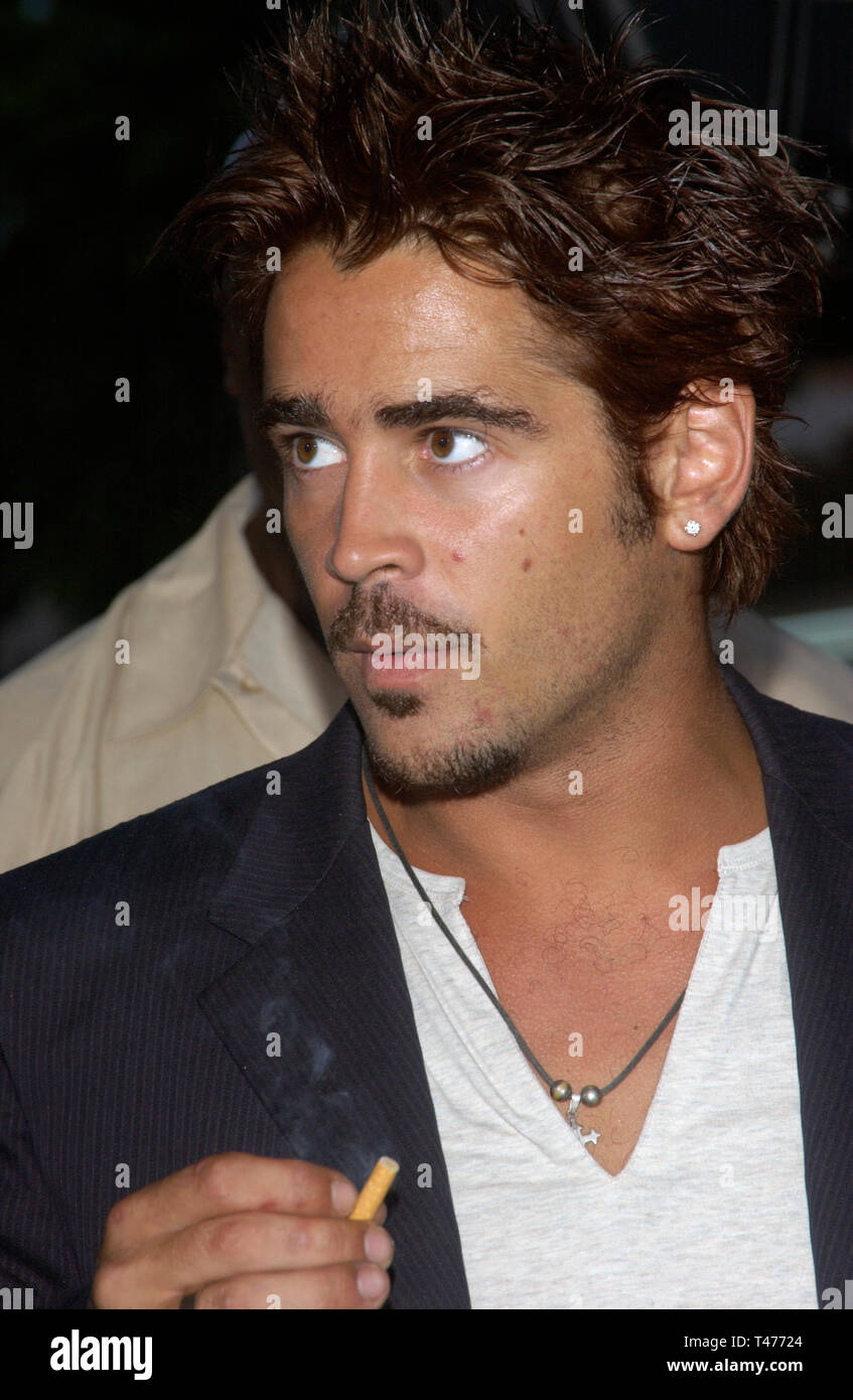 LOS ANGELES, CA. July 30, 2003: Actor COLIN FARRELL at the world ...