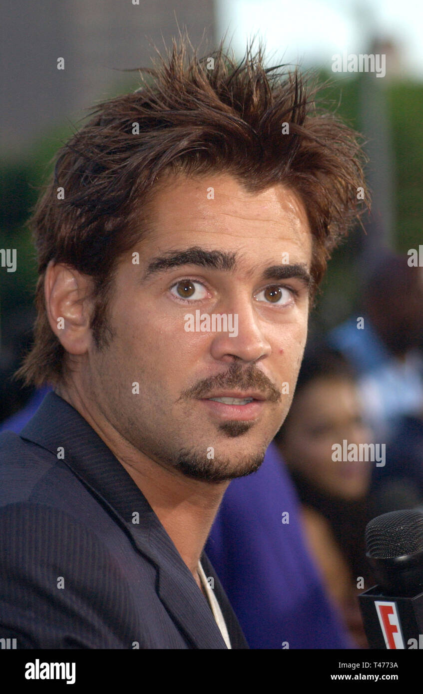 LOS ANGELES, CA. July 30, 2003: Actor COLIN FARRELL at the world ...