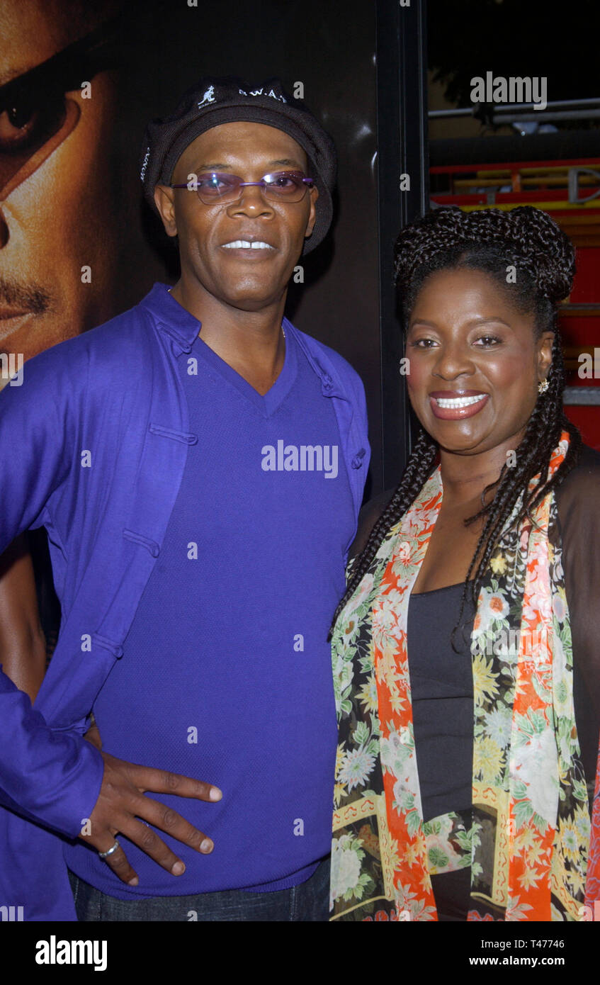 LOS ANGELES, CA. July 30, 2003: Actor SAMUEL L. JACKSON & wife at the ...