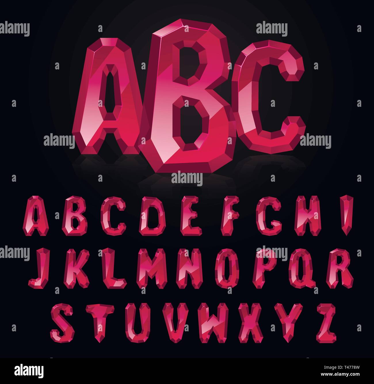 Ruby letter Stock Vector Images - Alamy