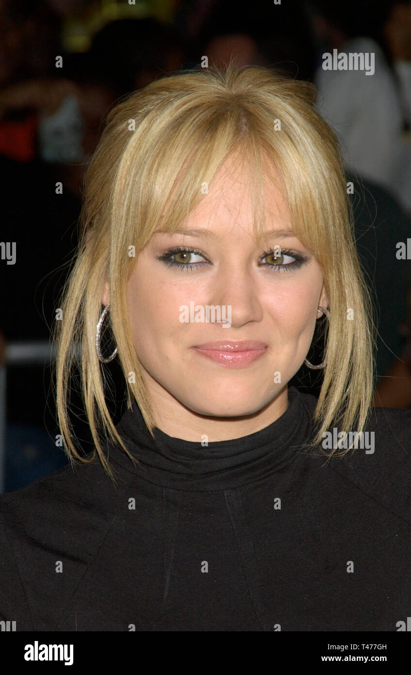 LOS ANGELES, CA. August 04, 2003: Actress HILARY DUFF at the Hollywood ...