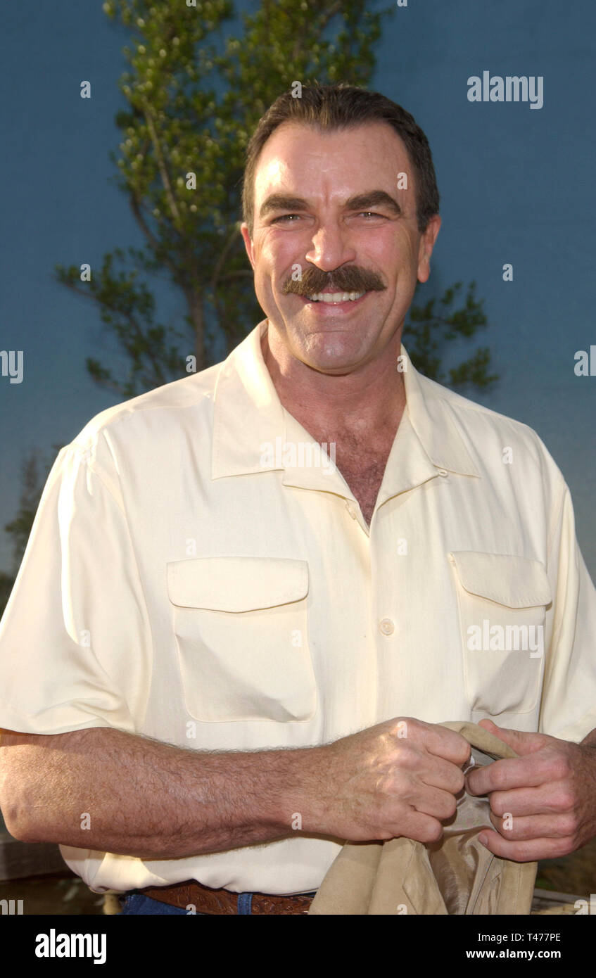 LOS ANGELES, CA. August 11, 2003: Actor TOM SELLECK at world premiere ...