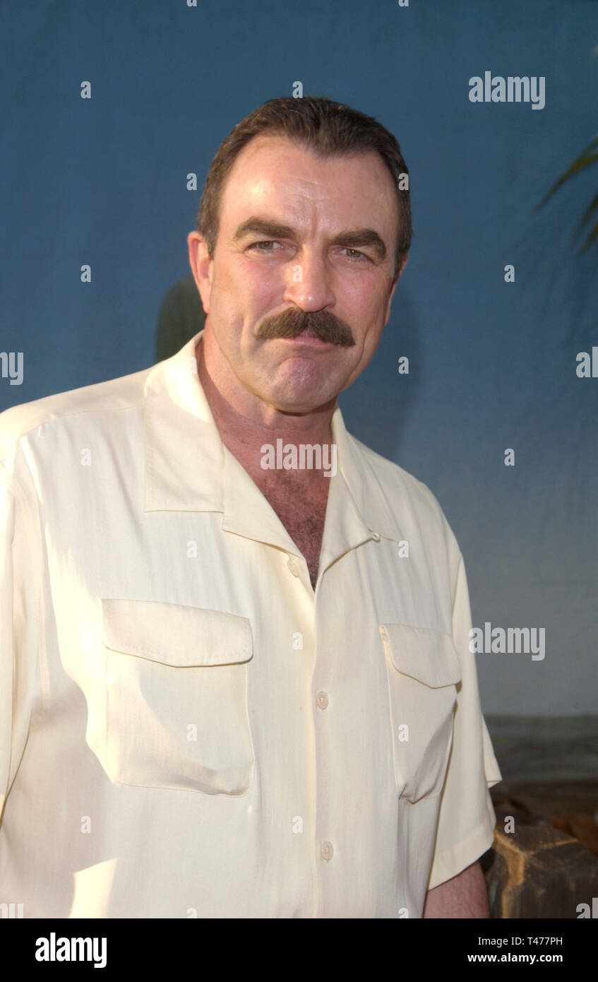 LOS ANGELES, CA. August 11, 2003: Actor TOM SELLECK at world premiere ...