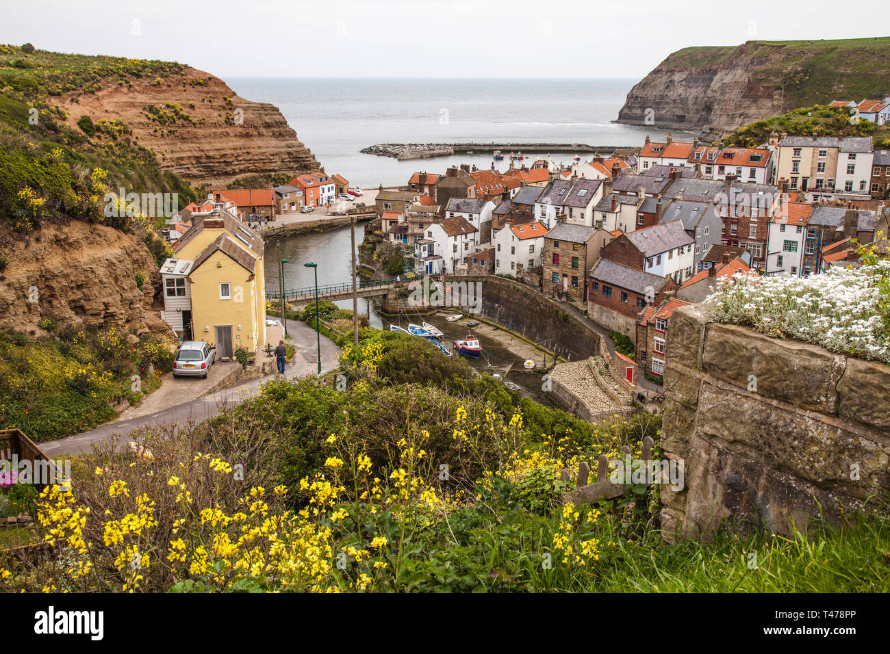Staithes, a quaint fishing village in North Yorkshire,England, UK Stock ...