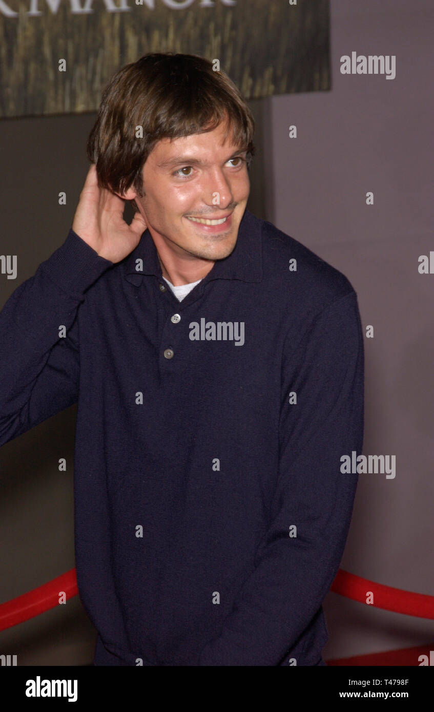 LOS ANGELES, CA. September 17, 2003: Actor LUCAS HAAS at the world ...