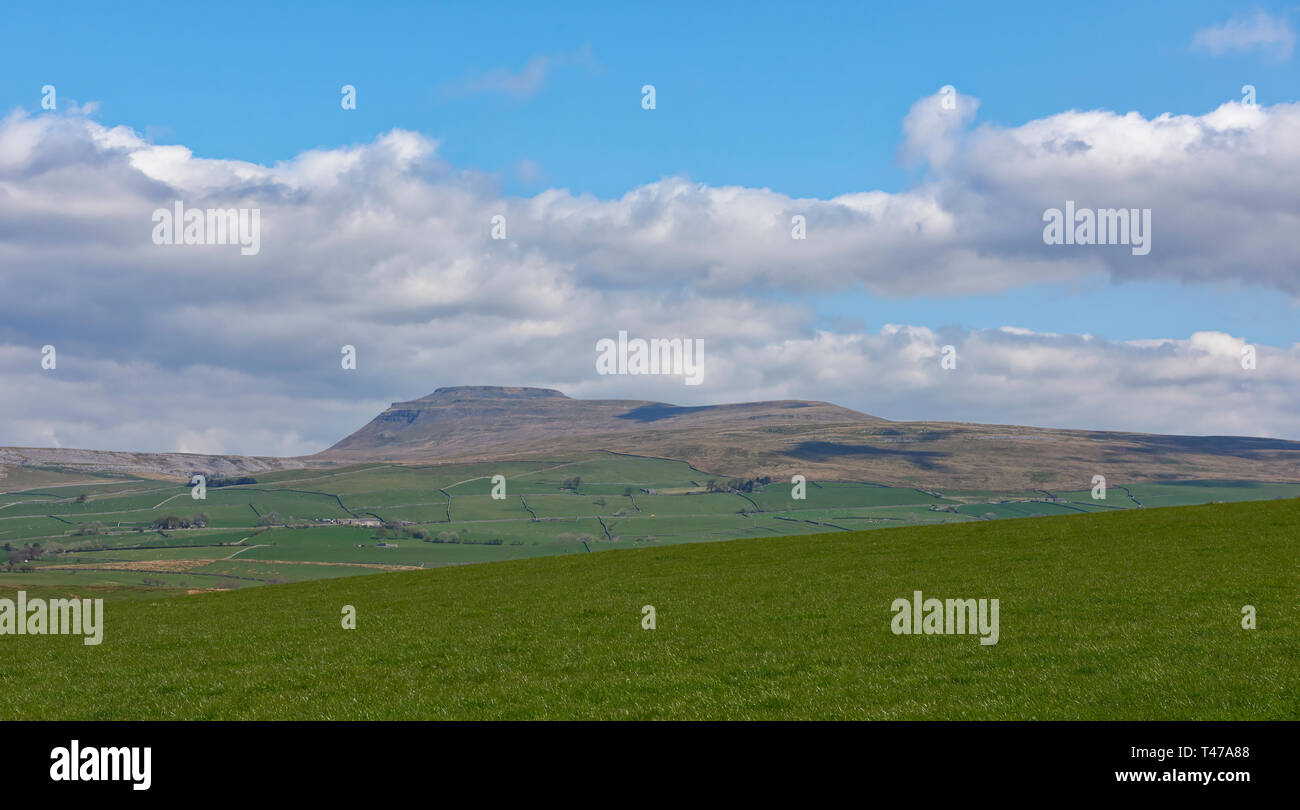 The Mountain of Whernside in the Yorkshire Dales National Park taken ...