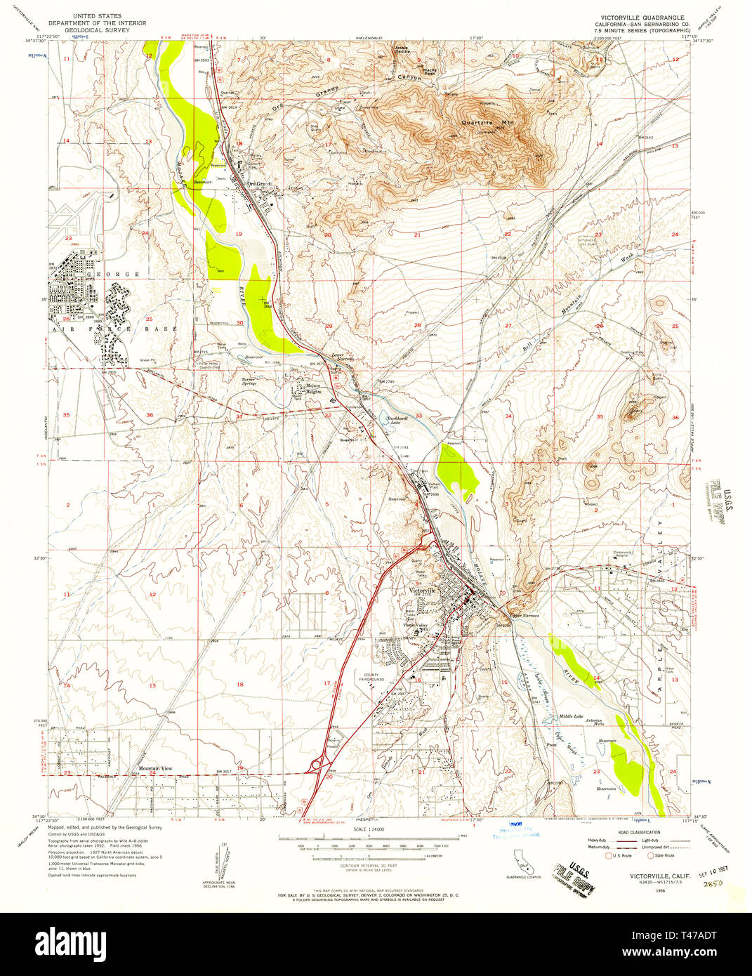 Map of victorville hi-res stock photography and images - Alamy