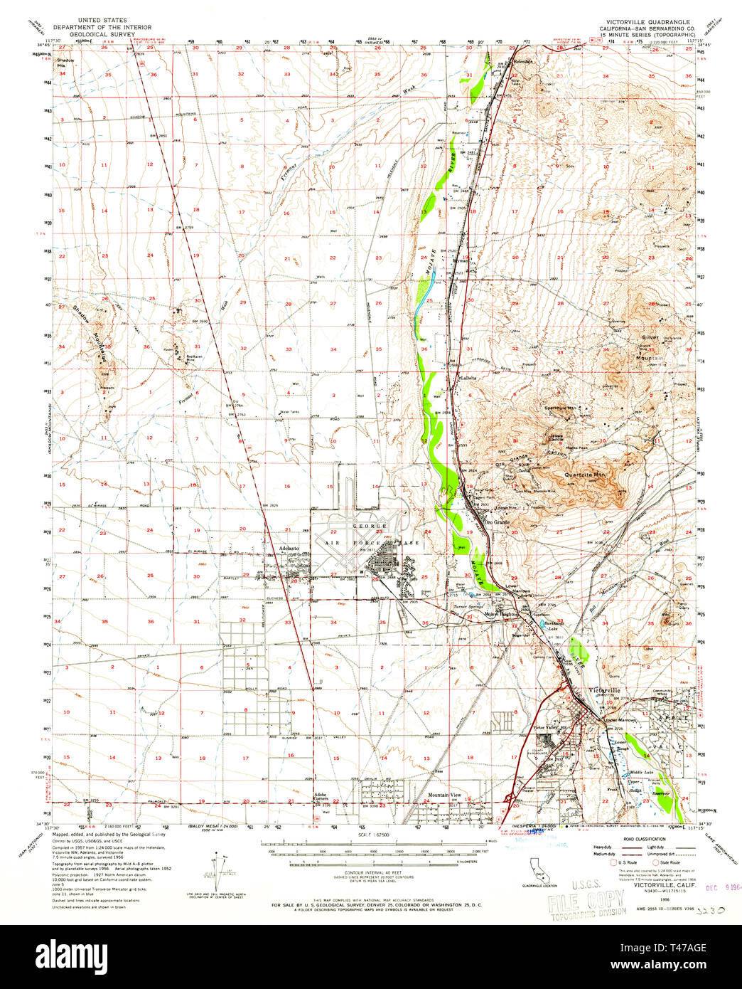 Map of victorville hi-res stock photography and images - Alamy