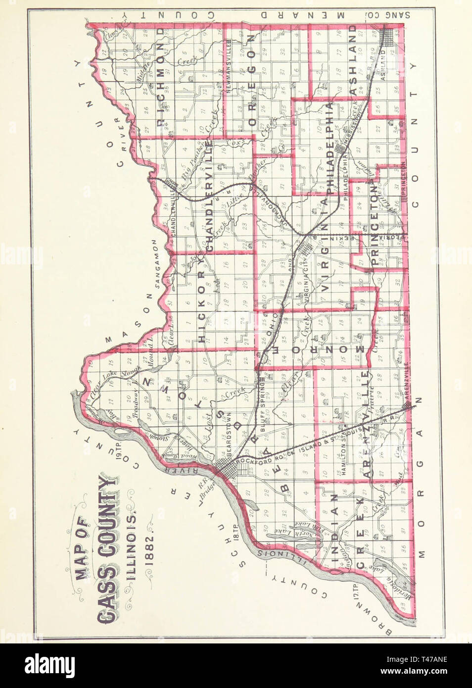 history cass county illinois Stock Photo - Alamy