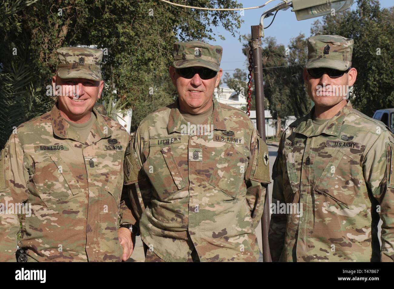 Command Sgt. Maj. Lester Edwards, 108th Sustainment Brigade, Command ...