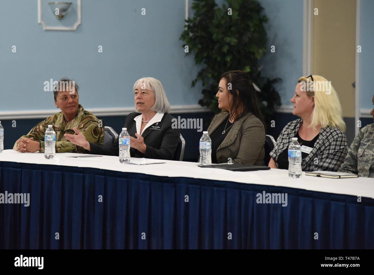 Ellen Griffith (second from left), Warner Robins Air Logistics complex ...