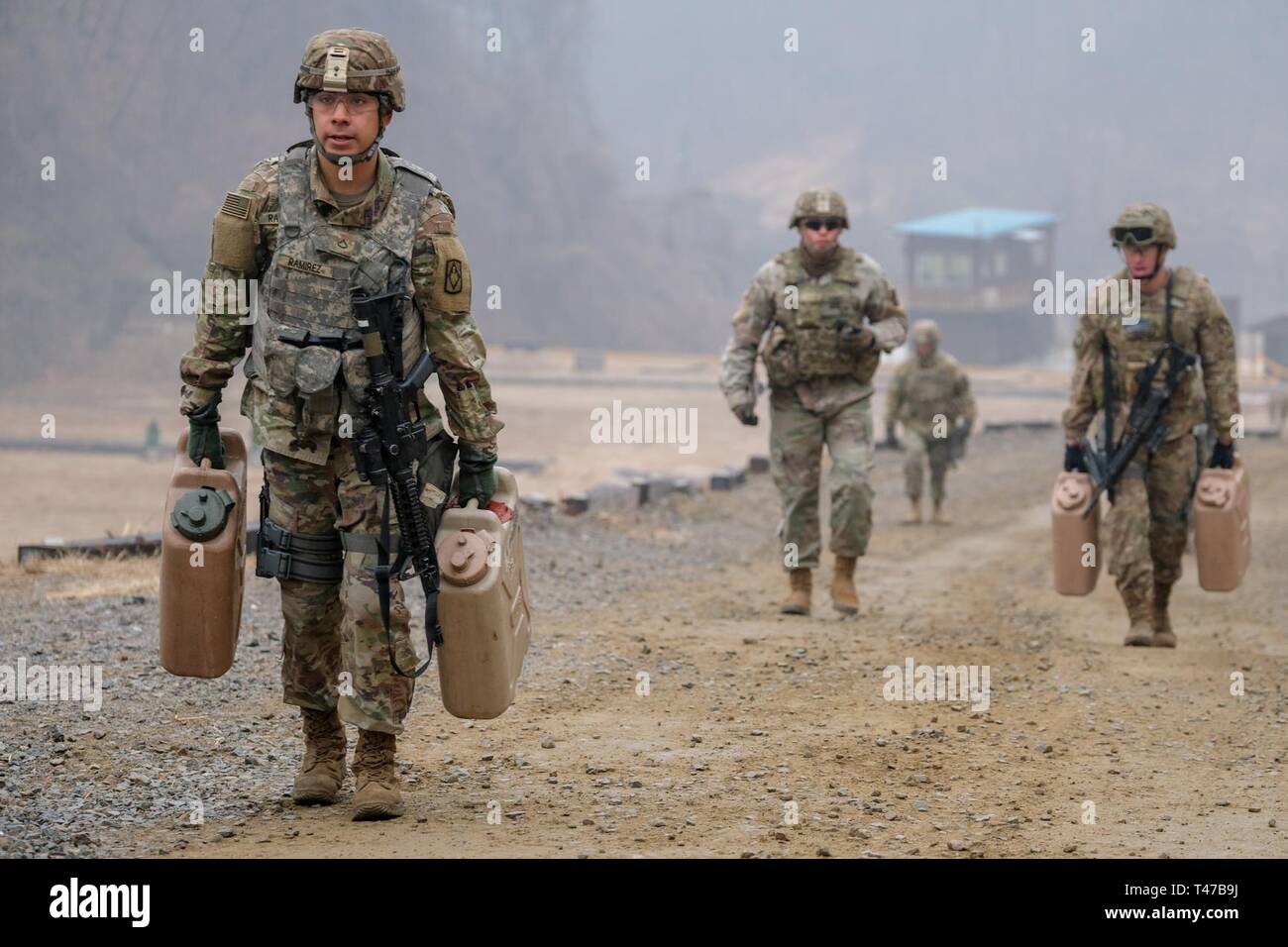 Pfc. Gilberto Ramirez, fire control specialist, Battery B., 3rd ...