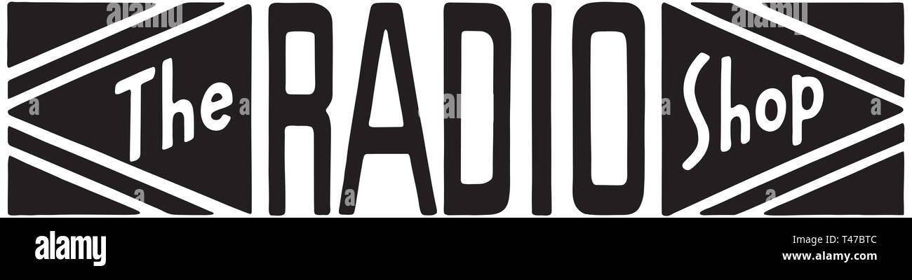 The Radio Shop Stock Photo - Alamy