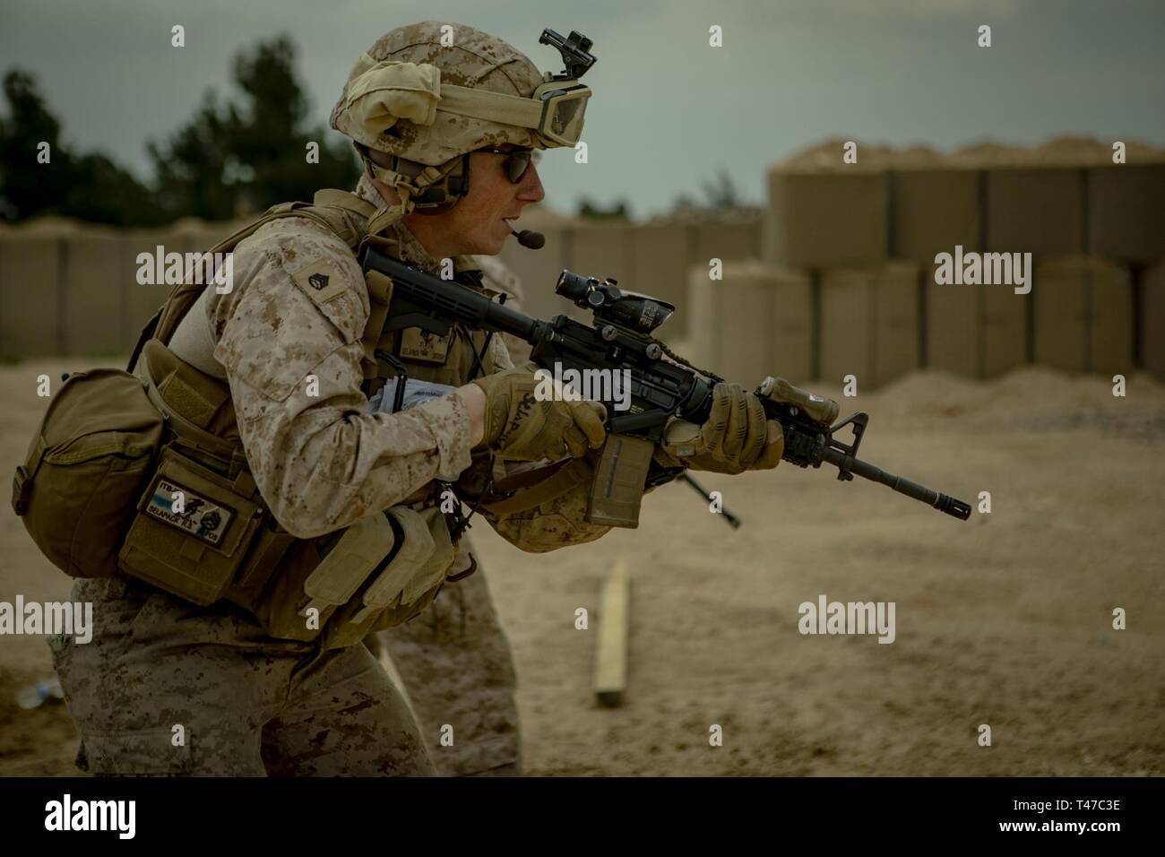 U.S. Marine Corps Staff Sgt. Robert Selapack, a platoon sergeant with ...