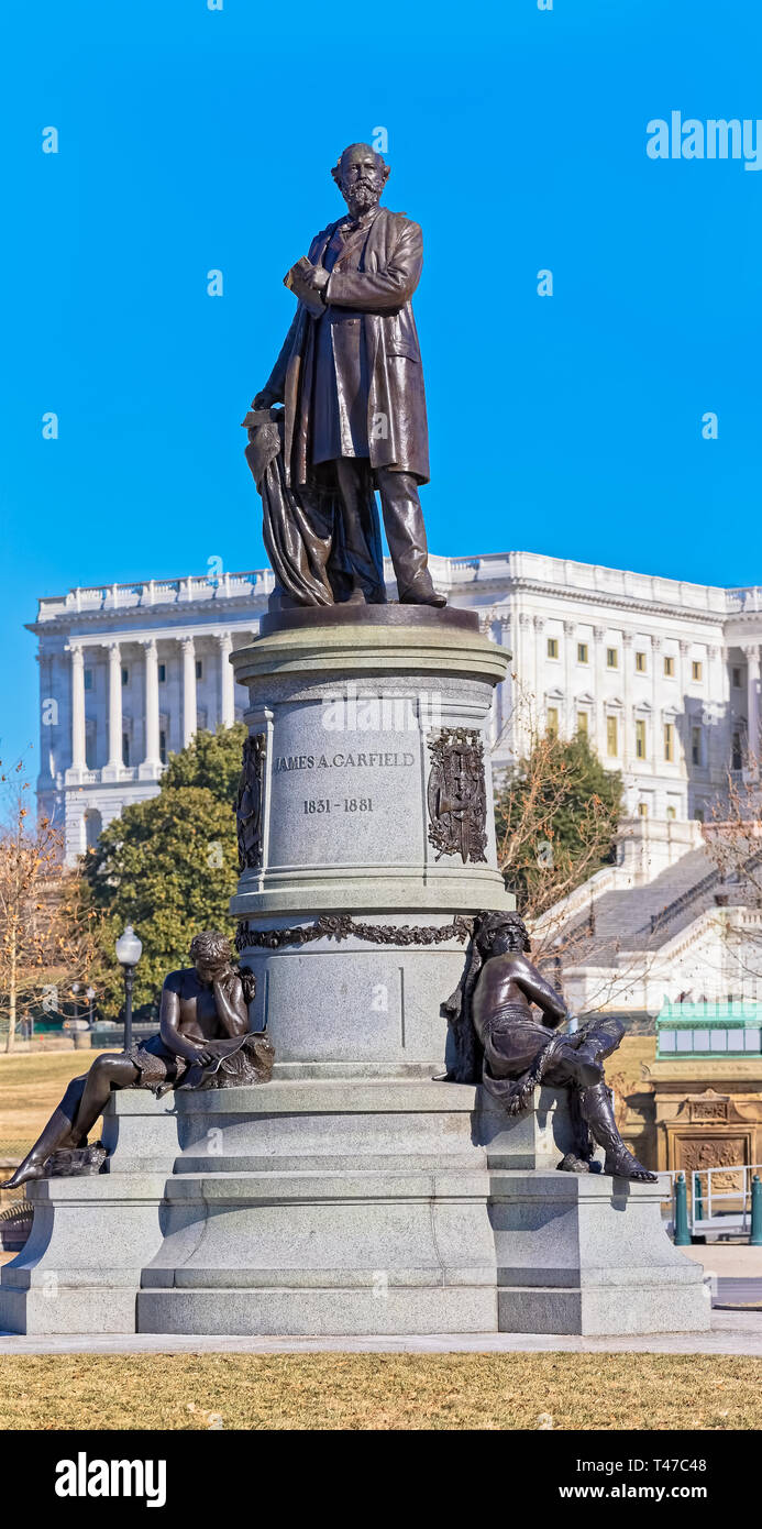 James Garfield monument in Washington DC USA Stock Photo - Alamy