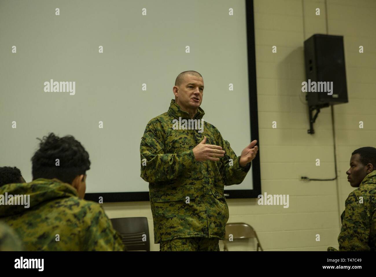 U.S. Navy MCPO Jody Fletcher command master chief, 2nd Marine Division ...