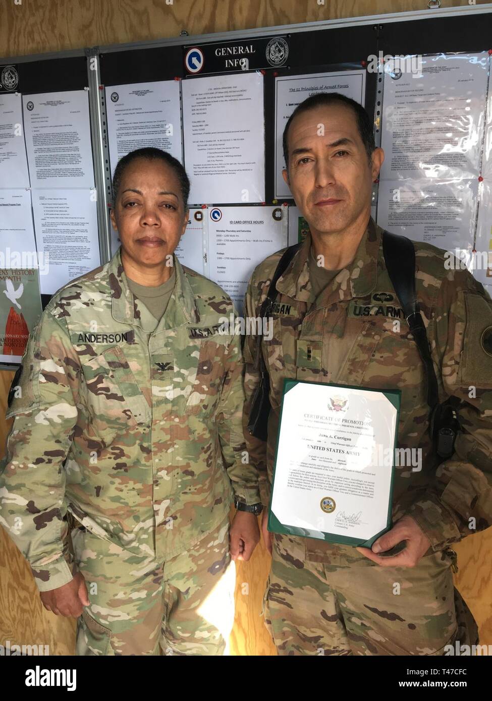 Juan A. Corrigan, 184th Sustainment Command, is promoted to chief ...