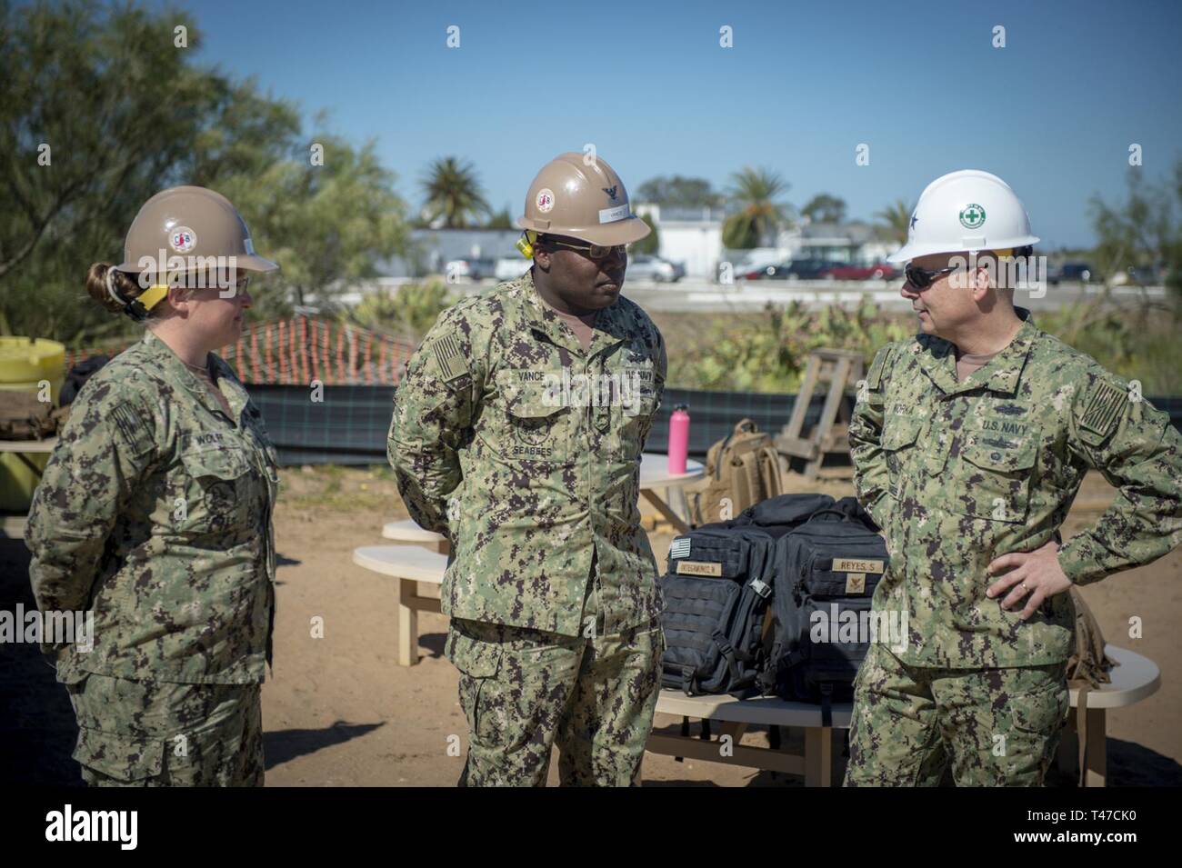 ROTA, Spain (March 15, 2019) Builder 1st Class Stephanie Wolff and ...