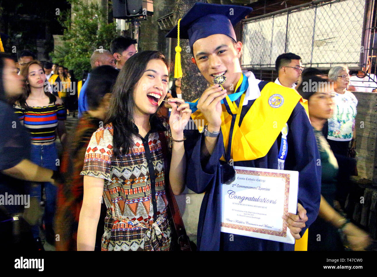 Philippines. 08th Apr, 2019. The family of Jose Angelo Villafuerte ...