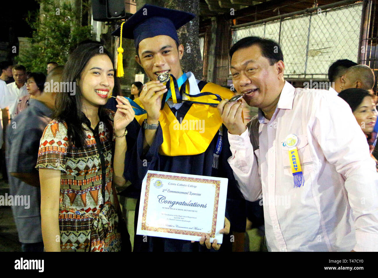Philippines. 08th Apr, 2019. The family of Jose Angelo Villafuerte ...