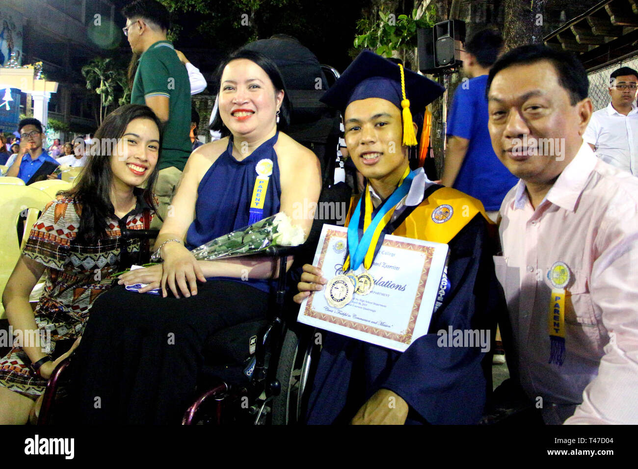Philippines. 08th Apr, 2019. The Villafuerte family after the ...