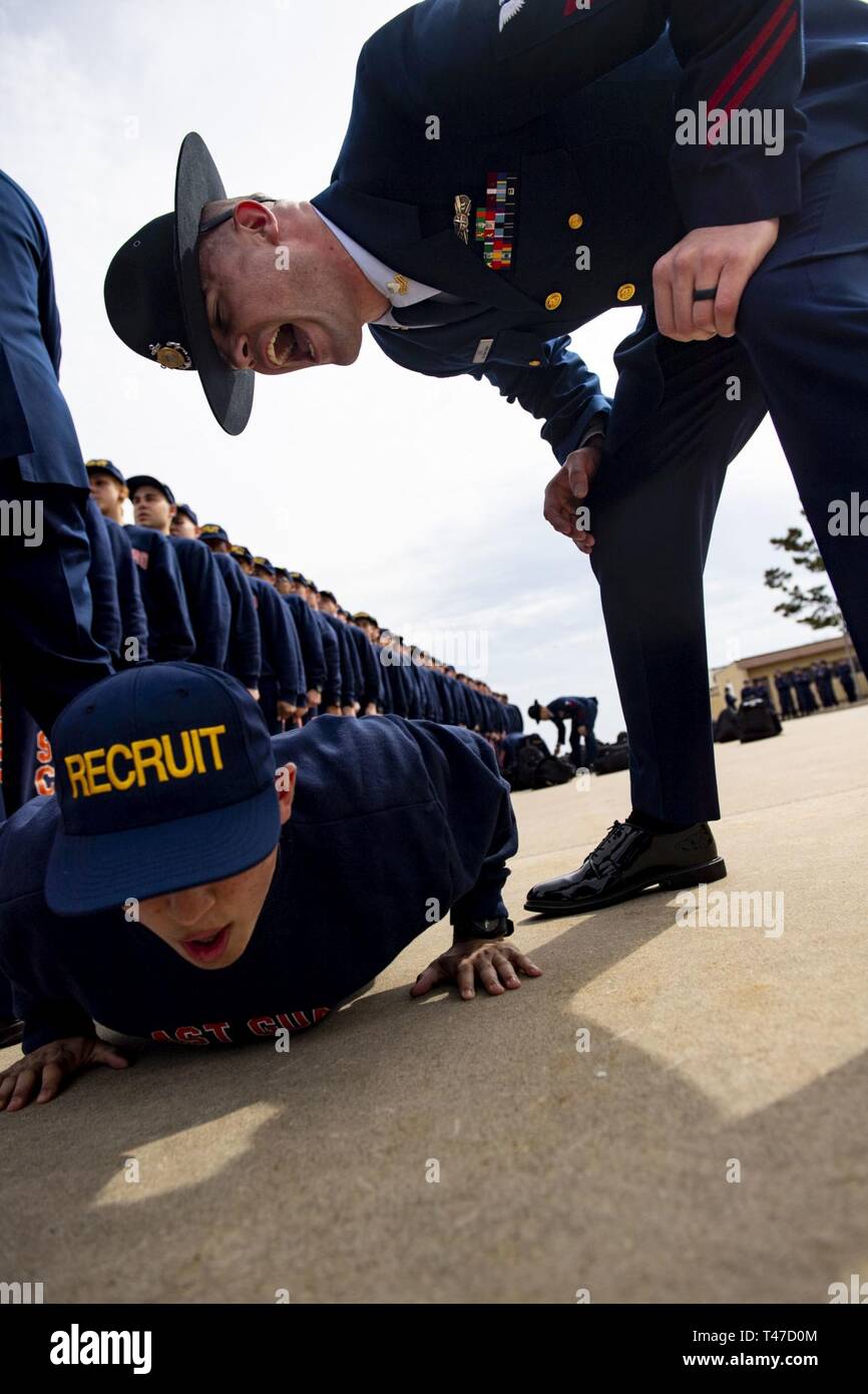 Petty Officer 1st Class Jeremy Lake, a company commander for recruit ...