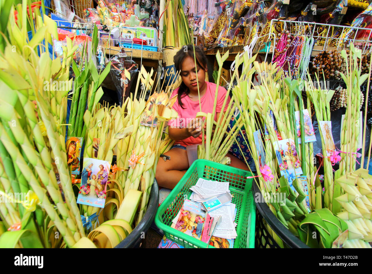 Philippines. 13th Apr, 2019. Tricia Mae Javier Arelano, 16 years old ...