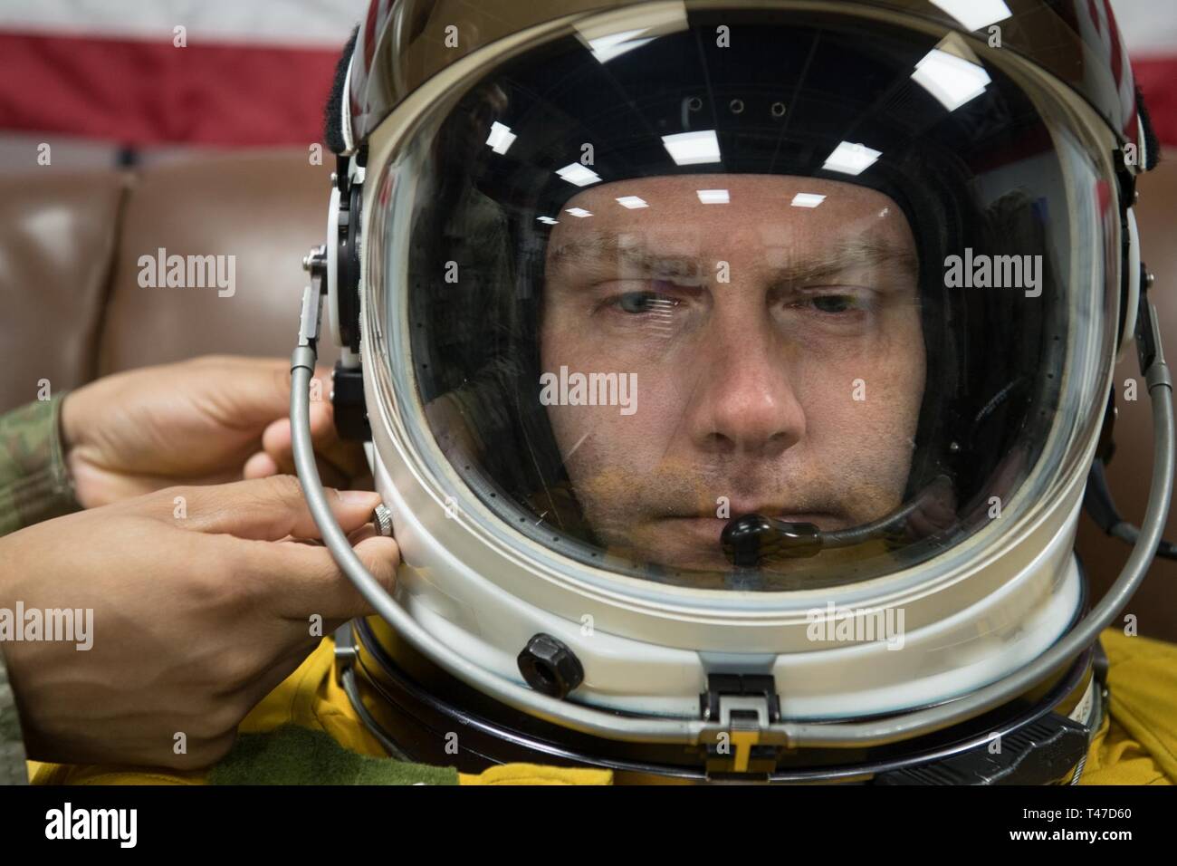 U.S. Air force Senior Airman James Jackson, physiology technician, 99th ...
