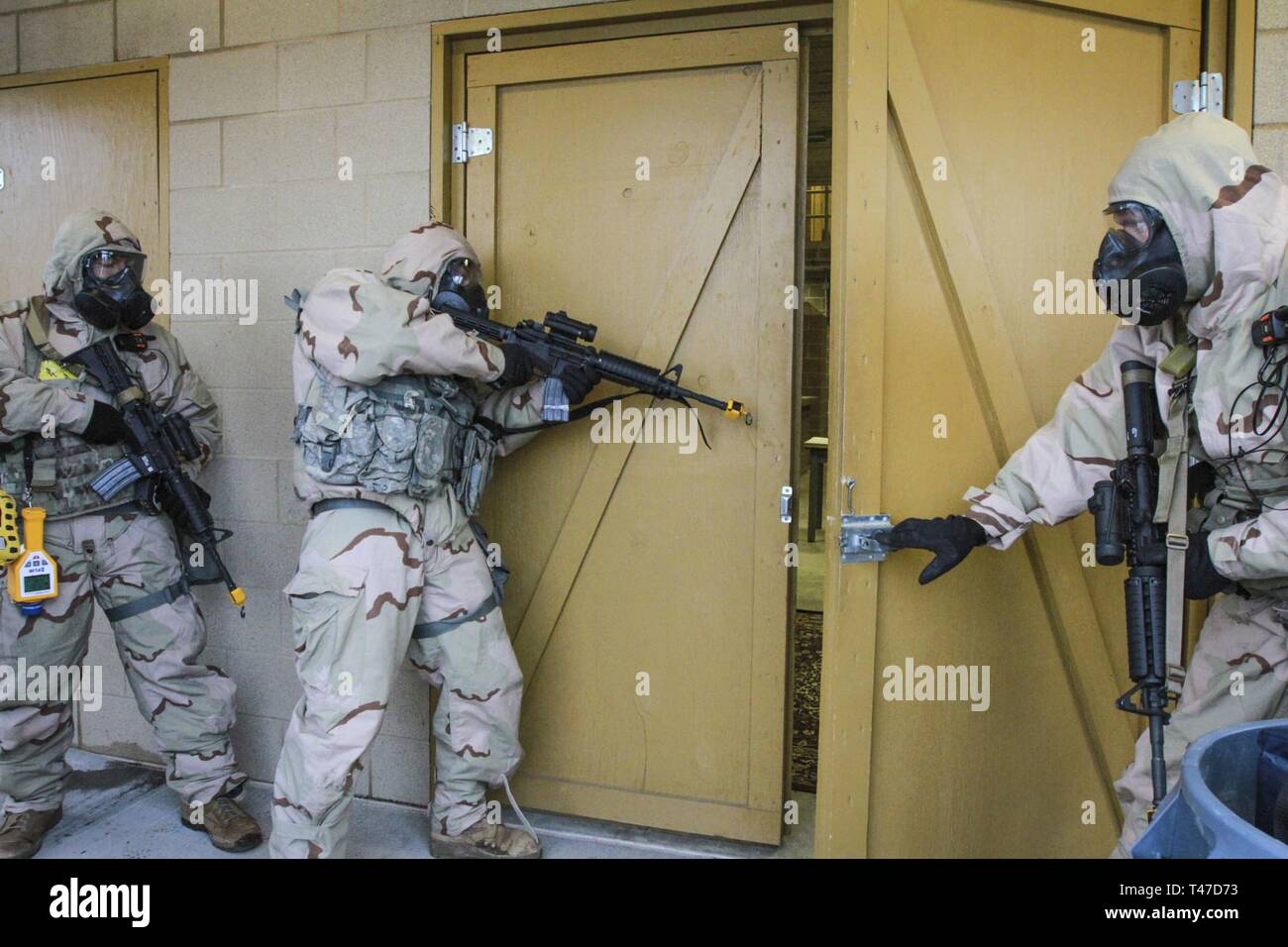 Army Reserve Soldiers assigned to the 379th Chemical Company, 472nd ...