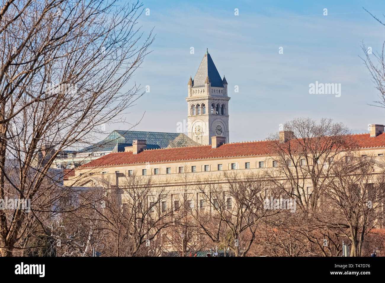 Clock Tower of the Old Post Office Building in Washington DC Stock ...