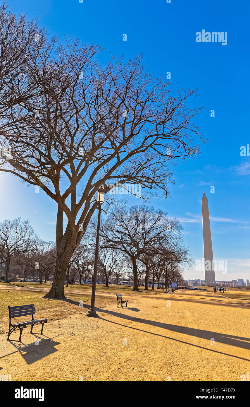 Obelisk Washington Monument United States of America Stock Photo - Alamy