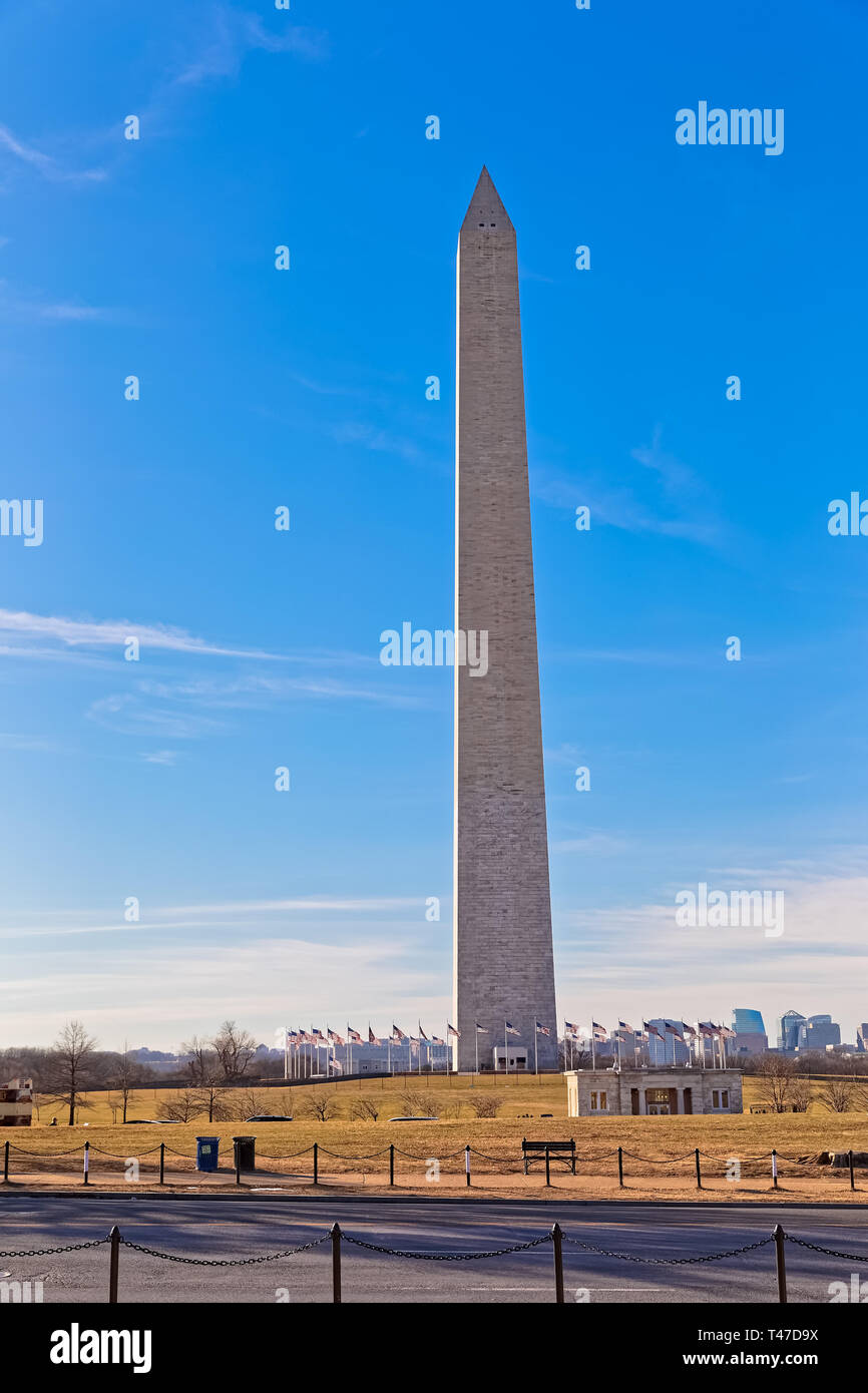 Washington Monument obelisk United States of America Stock Photo - Alamy