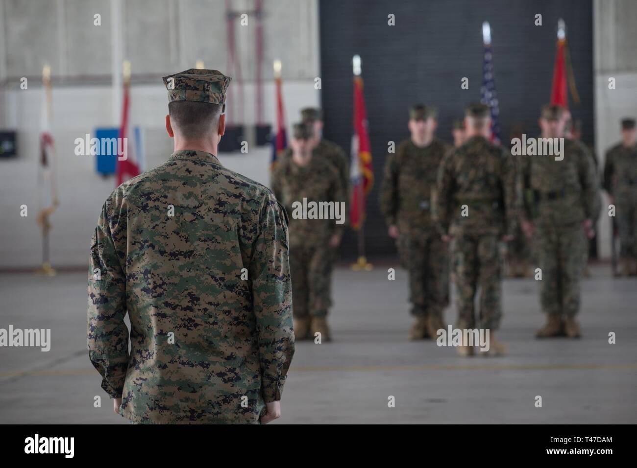 U.S. Marine Corps Lt. Col. Christopher Benfield, commanding officer of ...